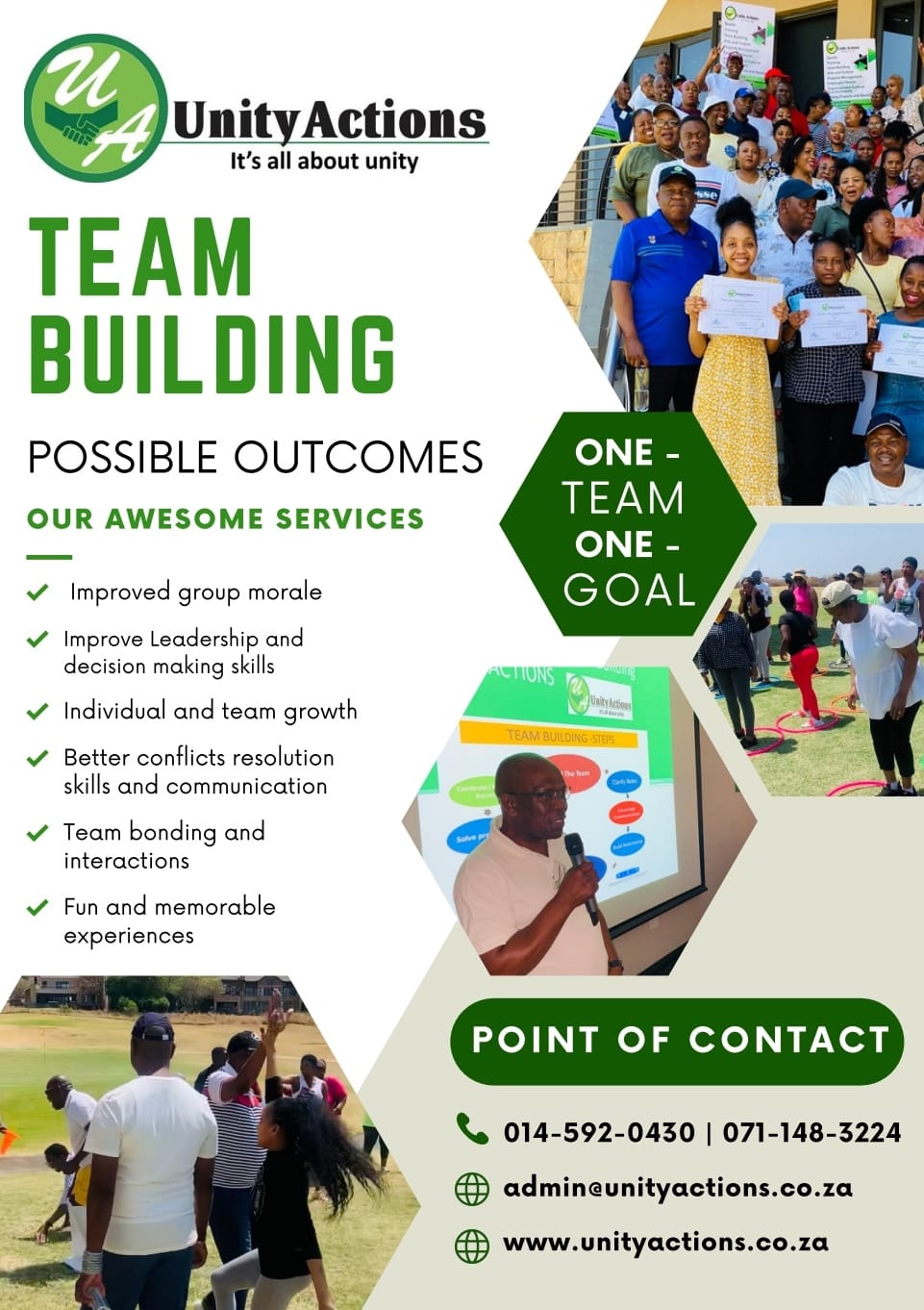 Sports Management Courses - Unity Actions - It's All about Unity